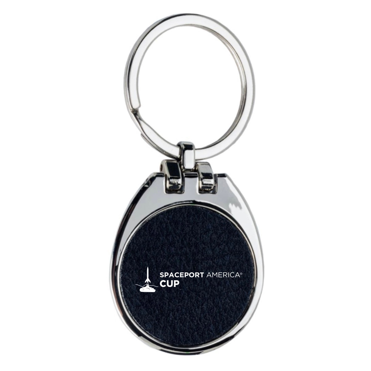 Spaceport America Leather Key Chain